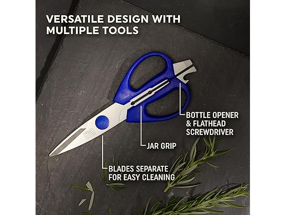 2-Pack Soft Grip Kitchen Scissors