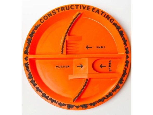 Constructive Eating Construction plate