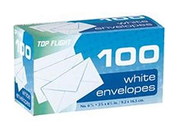 Top Flight Boxed Envelopes, Pack of 100