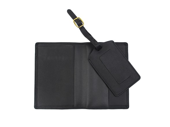 ROYCE RFID Blocking Passport Jacket with Matching Luggage Tag - Pick Color