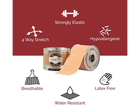 Dynamic Tape Beige 2" x 16.4' No Latex