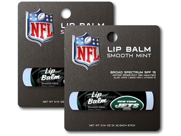 FANMATS New York Jets SPF 15 Lip Balm