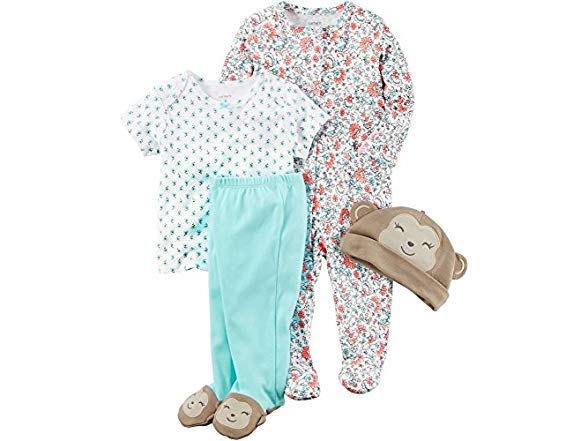 Carters Monkey Layette Set