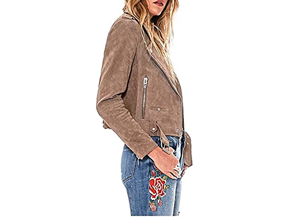 BLANKNYC Women`s Cropped Suede Jacket