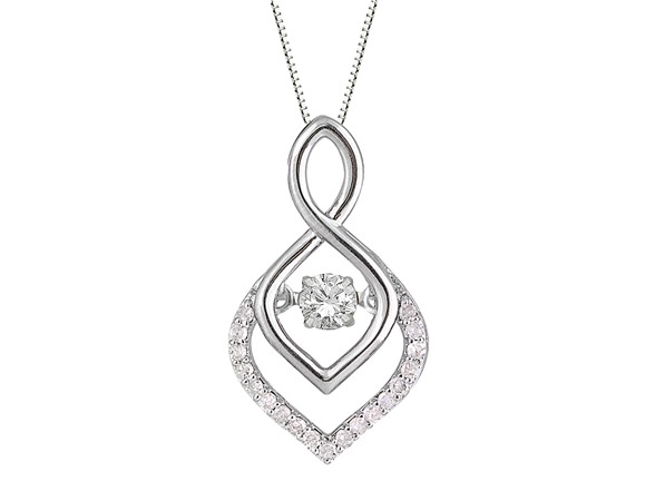 ZKS Designs "Dancing" Diamond Rain Drop Shape Pendant