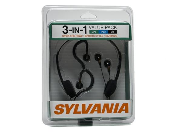 Sylvania 3-in-1 Headphone Value Pack