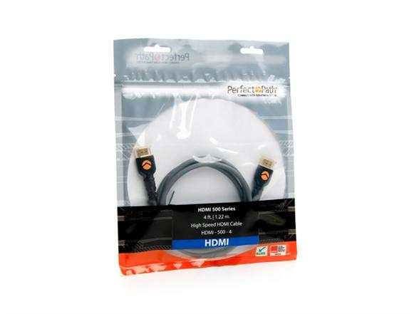 Perfect Path HDMI 500 Series High Speed 4-Foot HDMI Cable - 2 Pack