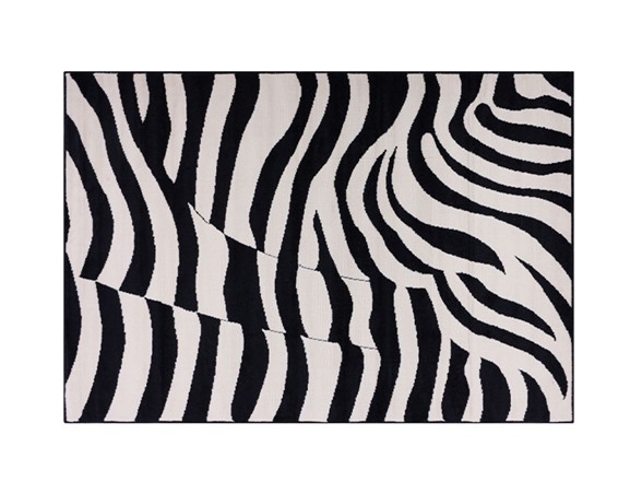 Miami Zebra Black Rug (3 Sizes)