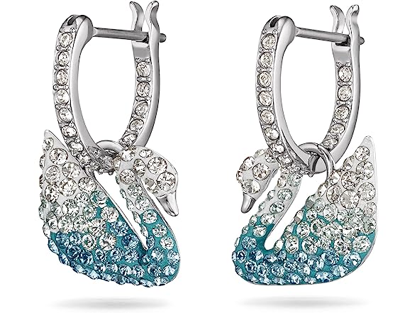 Swarovski Iconic Swan Pierced Earrings