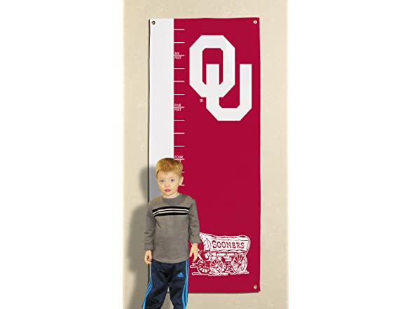 NCAA Oklahoma Sooners Growth Chart Banner