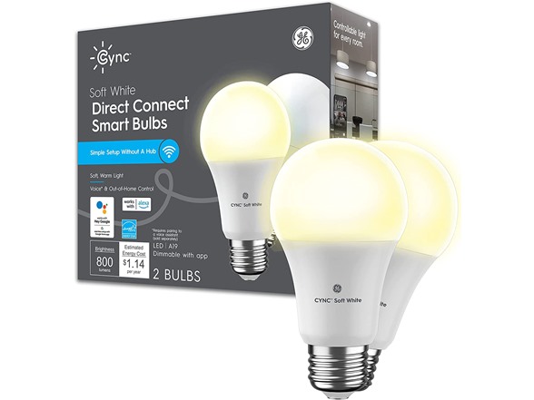 2-Pack CYNC Smart LED A19 Bulbs