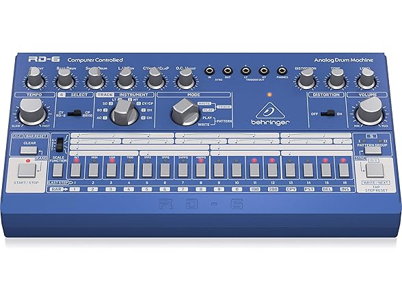 Behringer RD-6-BU Analog Drum Machine - Blue