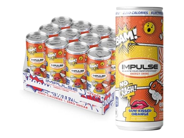 (12 Pack) Impulse Energy Sun Kissed Orange