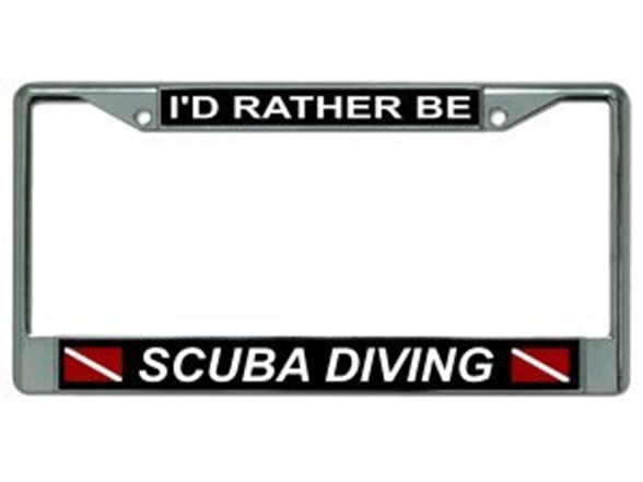 Scuba Diving License Plate