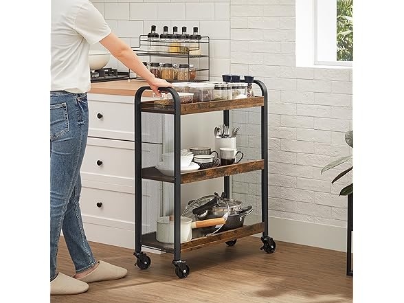 VASAGLE 3-Tier Narrow Storage Cart