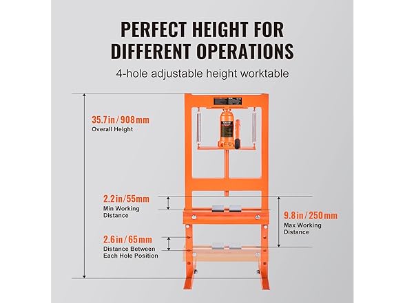 VEVOR Hydraulic 6 Ton H-Frame Garage Flo