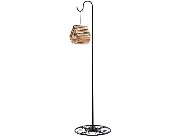 34-55" Adjustable Black Iron Hook Stand