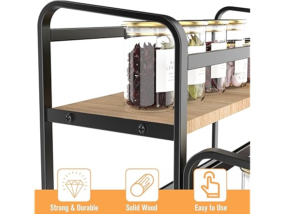 TISEMENT Spice Rack Organizer for Countertop , 3-Tier Magnet