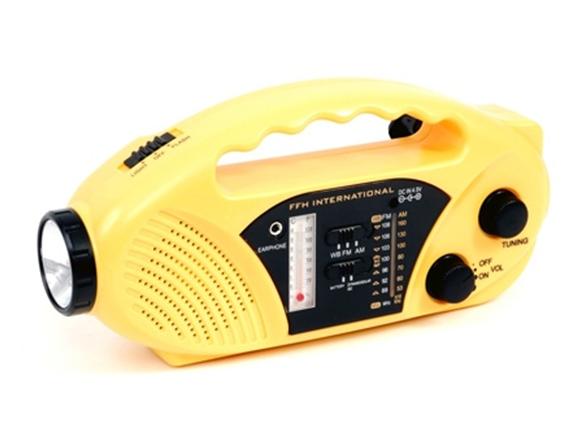 Survivor 10-in-1 LED Flashlight with AM/FM/Weather Band Radio
