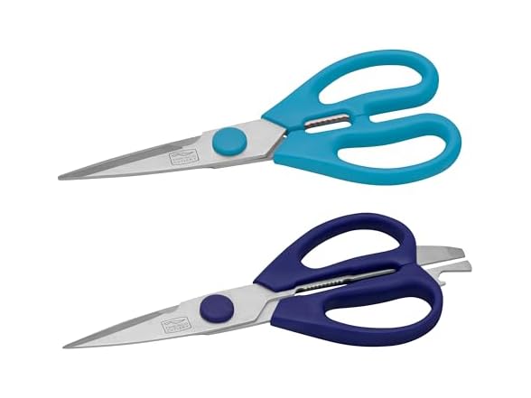 2-Pack Soft Grip Kitchen Scissors