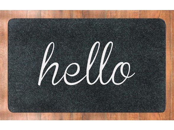 Outdoor "Hello" Coir Doormat 18" x 28"