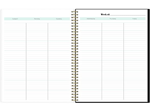 Blue Sky Undated Weekly Lesson Planner