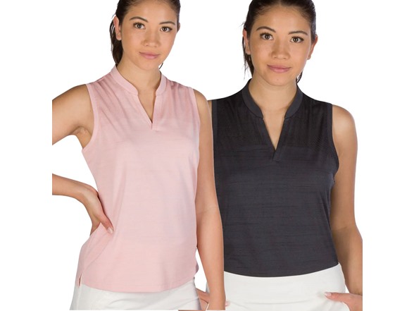 (2-Pk) Three Sixty Six Collarless Polo