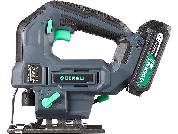Amazon Brand - Denali by SKIL 20V Cordless Jig Saw Kit