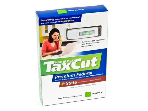 TaxCut Premium & State Tax Year 2007 on 1GB USB Drive