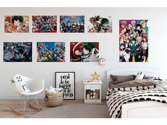 12 Pc My Hero Academia Anime Poster Set