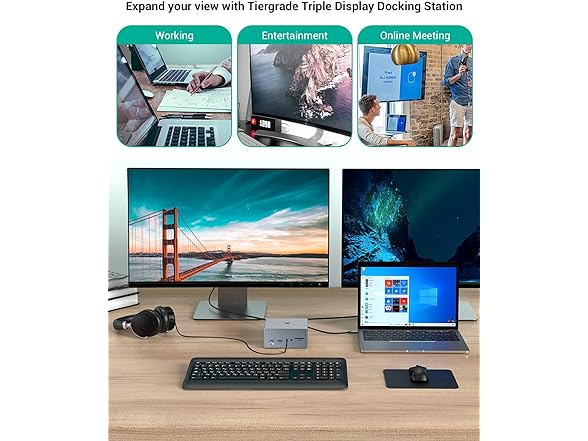 Tiergrade 16-1 USB-C Docking Station with Dual 4K HDMI